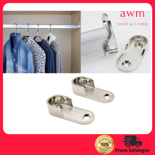 AWM Bracket Rod almari wardrobe holder rod wall mounted bracket rod 1 ...