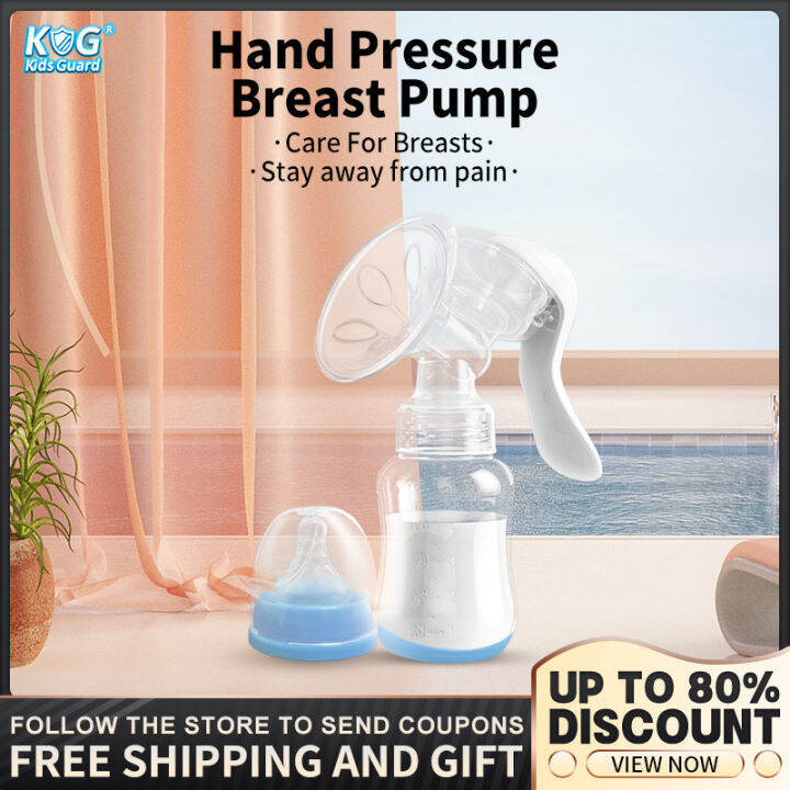 Kids Guard Breast pump Set Manual Massage Breast Pump Baby bottle set ...