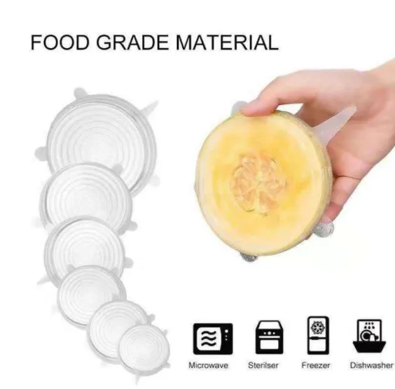 Stretchable Silicone Food Cover 6 pcs Set | Lazada PH