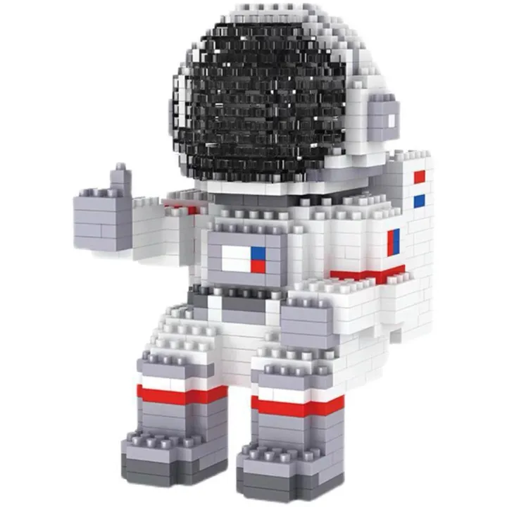 Microgood 1ชุดบล็อคก่อสร้างผลเรืองแสงการพัฒนาทางปัญญาประณีตนักบินอวกาศอิฐก่อสร้างของเล่นโมเดล ...