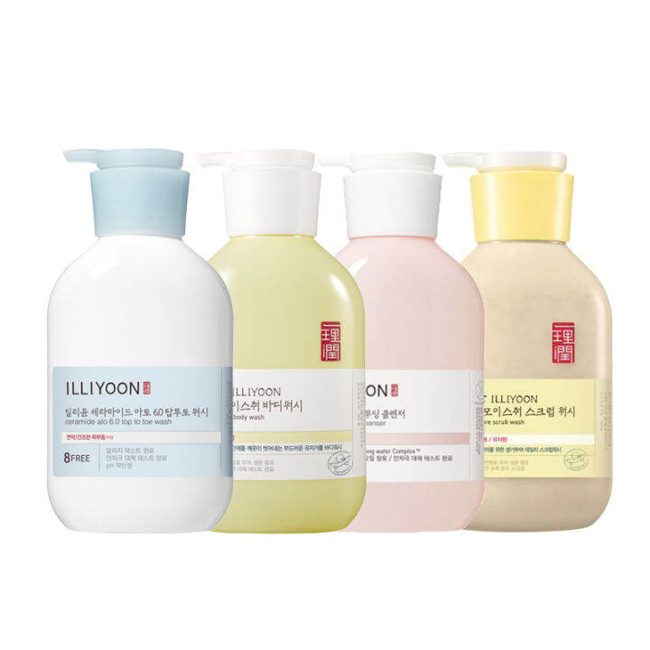 [ILLIYOON] Body Wash 4 TYPE/ Fresh Moisture Scrub 400mL / Oil Smoothing ...