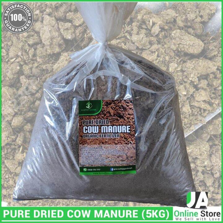 Pure Dried Cow Manure Organic Fertilizer (5kg) | Lazada PH