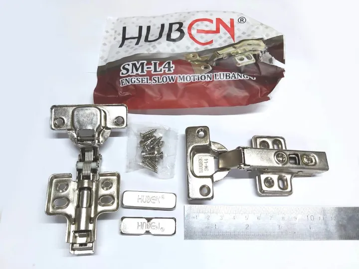 KLP - 1 Pasang ( 2 Pcs ) Engsel Sendok Huben Lurus Besar Hidolik Slow ...