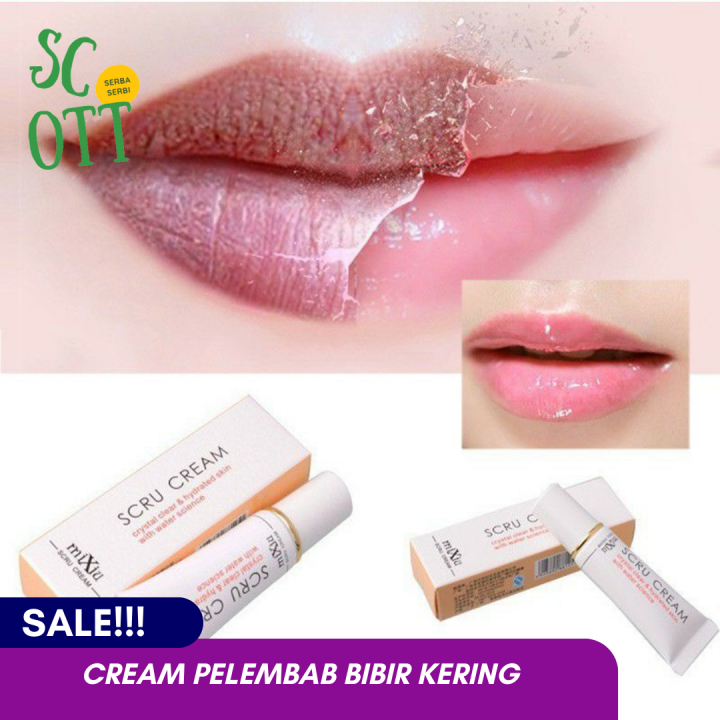 SCOTT - SCRU ORIGINAL CREAM PELEMBAB BIBIR KERING DAN BIBIR PECAH / SCRUB BIBIR Pelembab Bibir ...