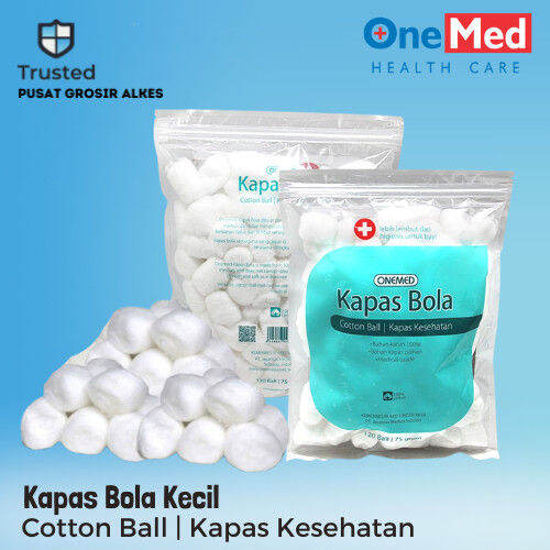 Kapas Bola Kecil & Besar Onemed Isi 100 Ball | Lazada Indonesia