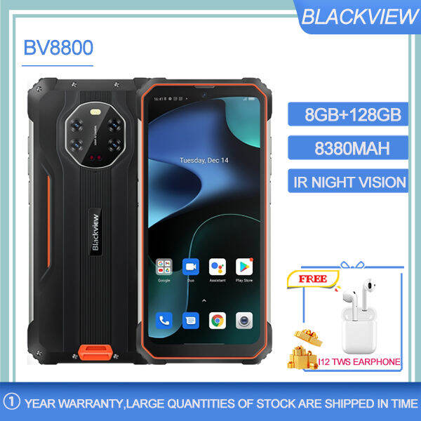 Blackview BV8800 Rugged Phone, IR Night Vision Camera, 8GB+128GB ...