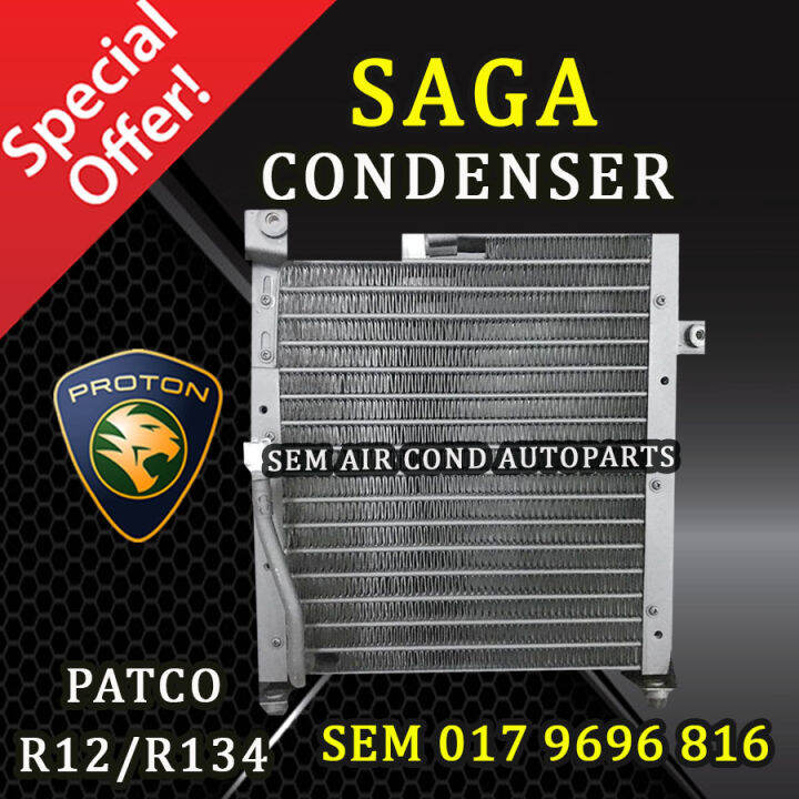 PROTON SAGA PATCO R12/ R134 CONDENSER (CAR AIRCOND SYSTEM) | Lazada