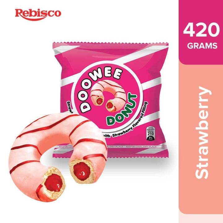 Px Ulxb45 Doowee Donut Strawberry 42g Lazada Ph