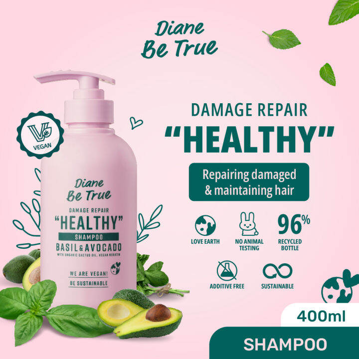 Diane Be True Damage Repair Healthy Shampoo 400ml | Lazada Indonesia