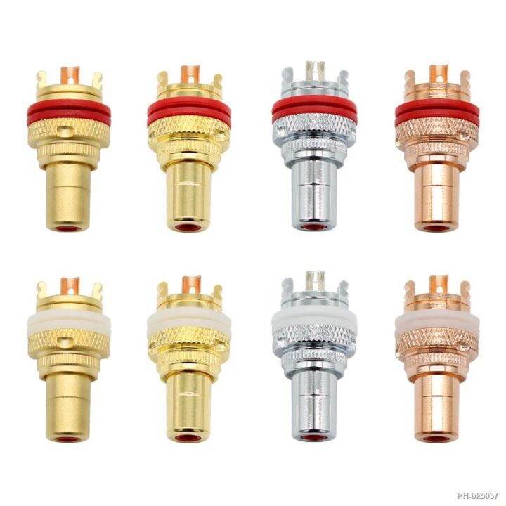 Gold-plated Copper RCA Jack Plug HIFI Terminals Banana Plug High-end ...