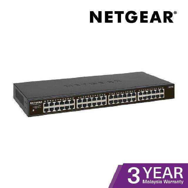 NETGEAR 48-Port Gigabit Ethernet Unmanaged Switch (GS348) - Desktop ...
