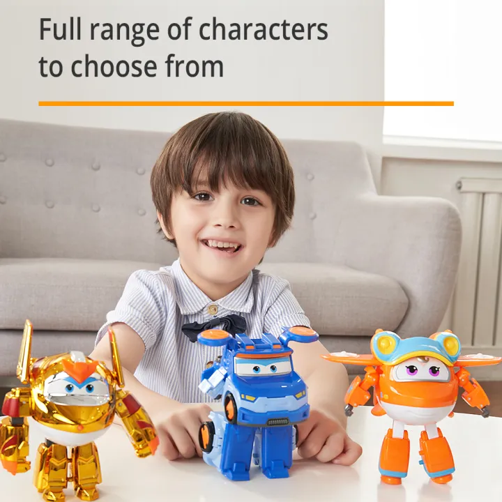 Super Wings S5 5" Scale Transforming Toy Action Figures Golden Boy ...