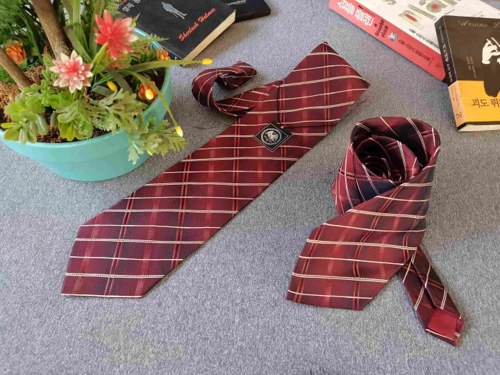 Classic Wide Necktie 100% Silk Plaid Ties (2 of 2) | Lazada PH