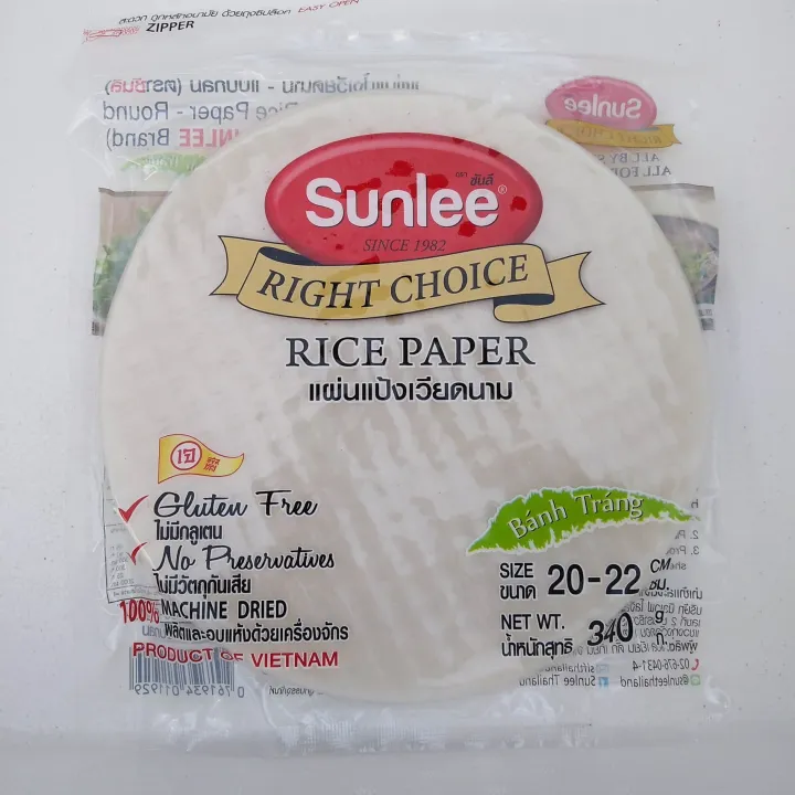 SUNLEE rice paper 340g 20-22cm PRODUCT OF VIETNAM | Lazada.co.th