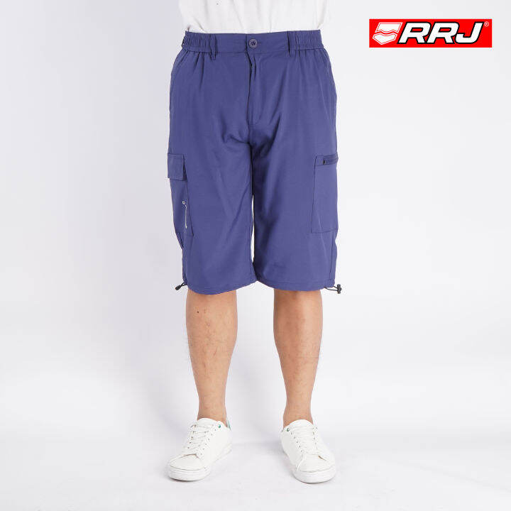 RRJ Men's Basic Non-Denim Cargo Short 18785 (Navy Blue) | Lazada PH