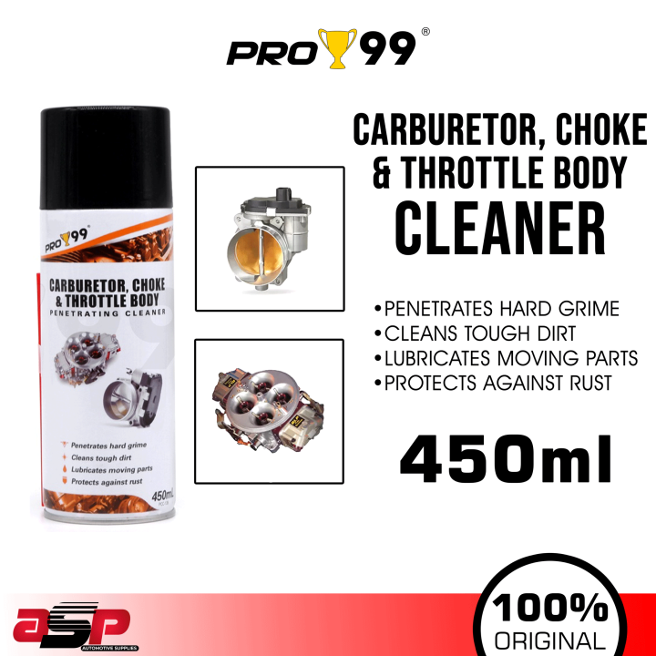 PRO 99 Carburetor, Choke and Throttle Body Penetrating Cleaner 450ml ...