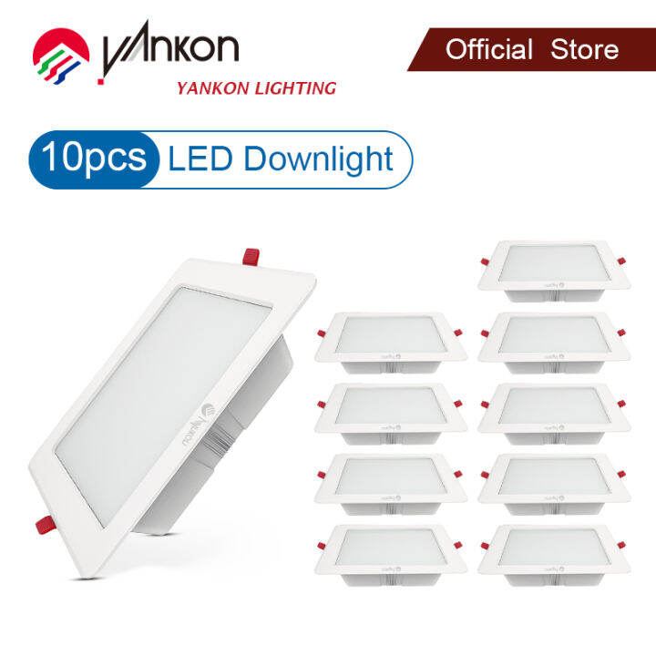 Yankon LED Ceiling Panel Down Light 10pcs 4'' 6'' 8'' 9W 15W 24W 3000K ...