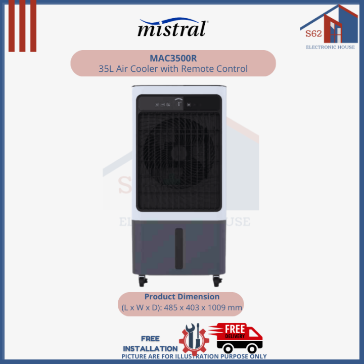 Mistral MAC3500R 35L Air Cooler with Remote Control | Lazada Singapore