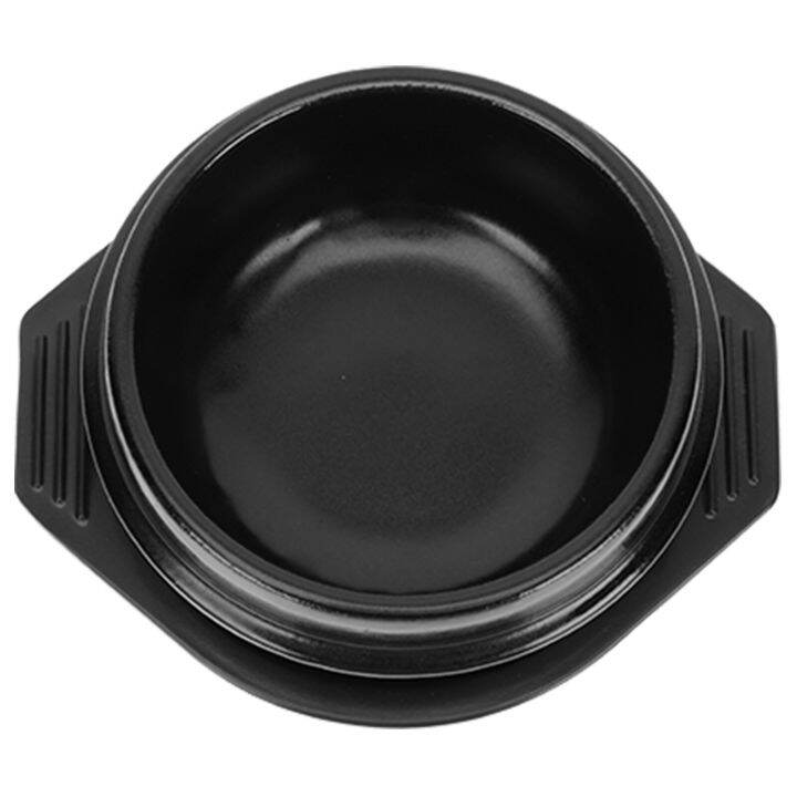 Pot Bowl Korean Soup Ceramic Cooking Ramen Clay Stoneware Stew Lid ...