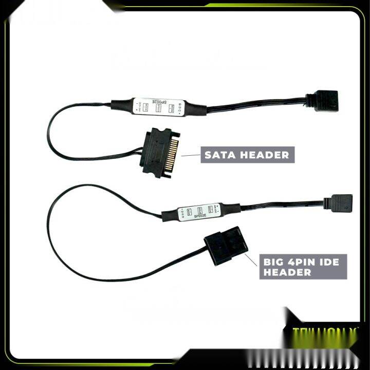 TrillionX ARGB AURA Sync Line Controller 3pin 5V Header 1 to 4 ARGB ...
