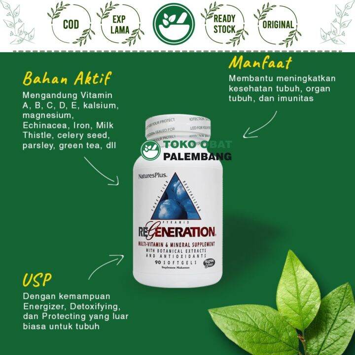 NATURES PLUS REGENERATION 90 SOFTGELS ANTIOKSIDAN NATURE PLUS ...
