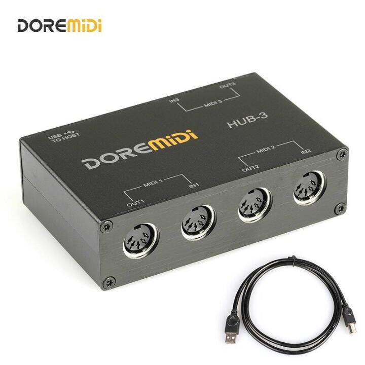 PC Cold Doremidi MIDI 3X3 Box USB MIDI Interface MIDI Box MIDI HUB-3 | Lazada PH