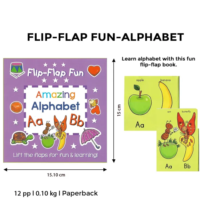 FLIP FLAP FUN ALPHABET EARLY LEARNER HOMESCHOOL | Lazada PH