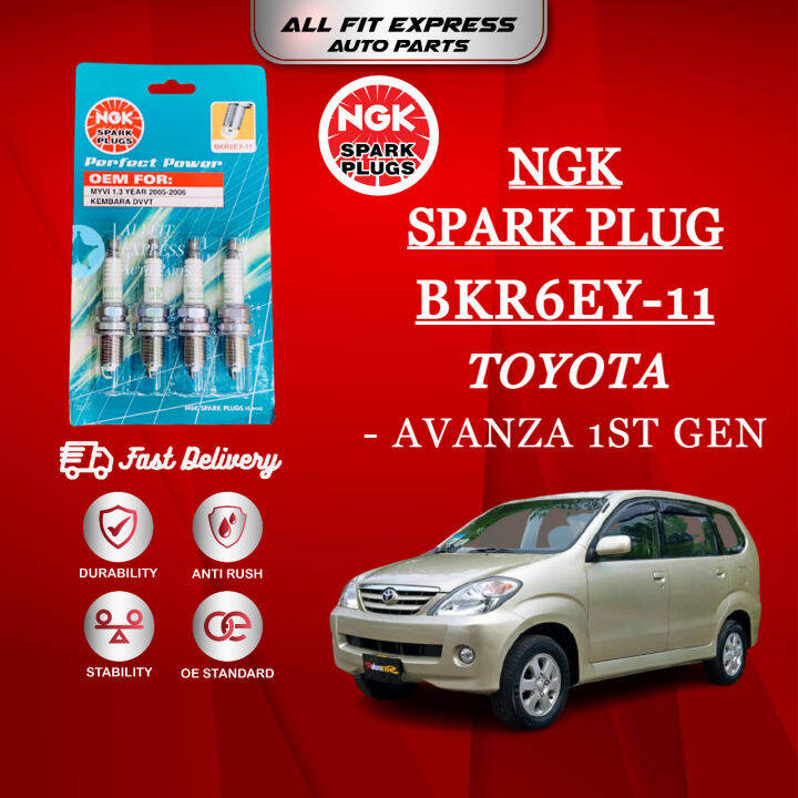 TOYOTA AVANZA 1ST GEN [BKR6EY-11] NGK SPARK PLUG ORIGINAL READY STOCK ...