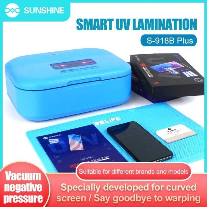 SUNSHINE S-918B Plus UV Curing Vacuum Laminating for Straight Curved ...