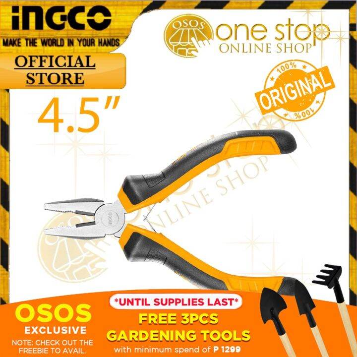 Ingco Tools Original Mini Combination Pliers 4.5” (115mm) HMCP08115 ...