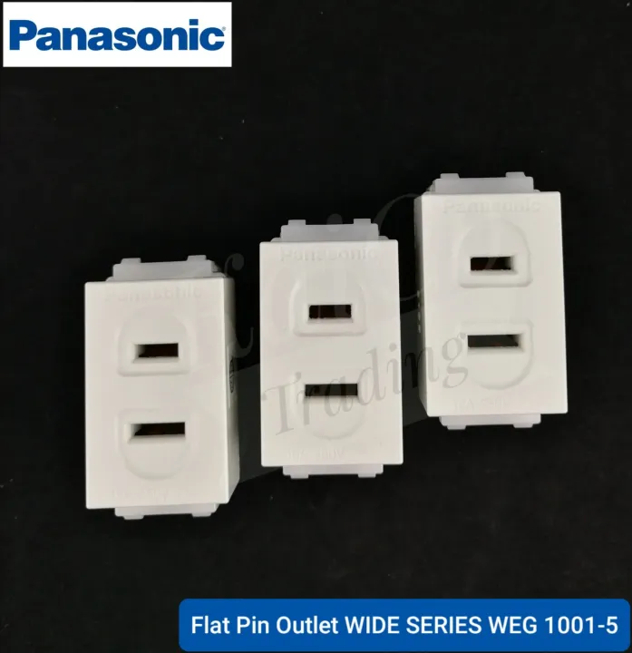 Panasonic Flat Pin Outlet Wide Series WEG 1001-5 | Lazada PH