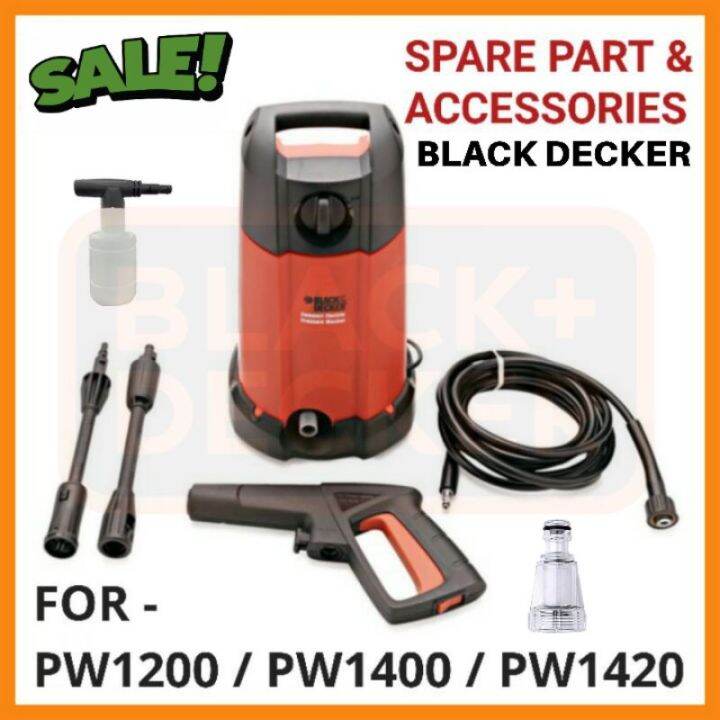 REPLACEMENT SPARE PARTS PW1200 BLACK DECKER HIGH PRESSURE WASHER WATERJET | Lazada