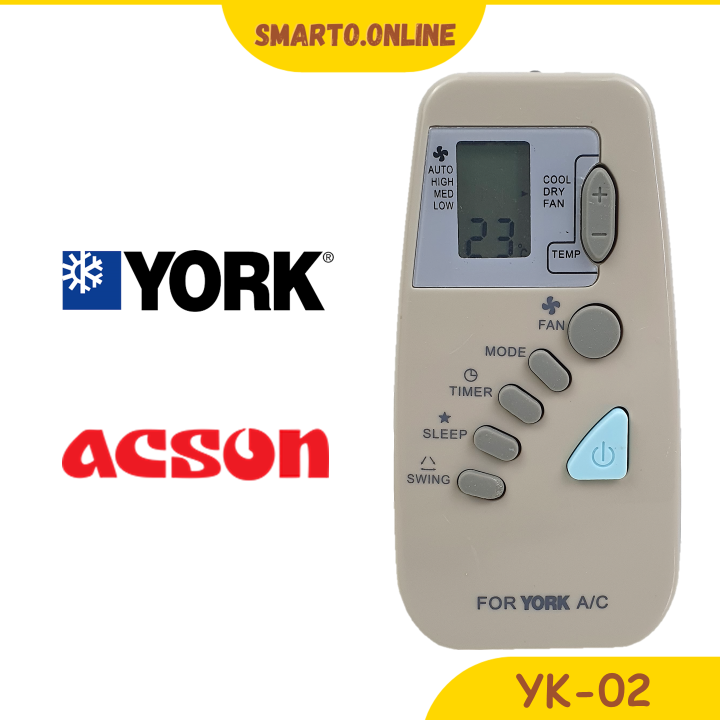 York Acson Air Cond Aircond Air Conditioner Remote Control YK-02 | Lazada