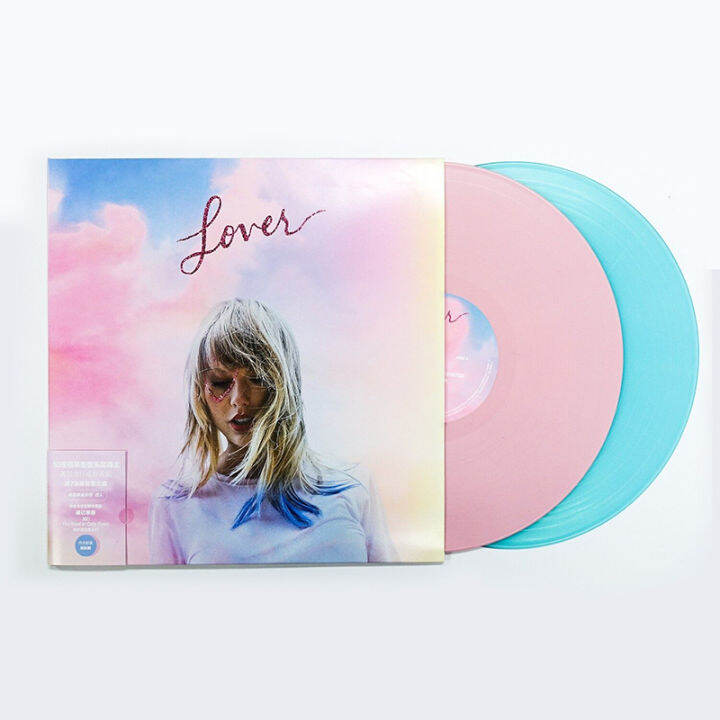 Genuine Taylor Swift love pink and blue double color glue lover 2LP ...