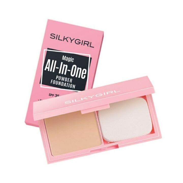 SILKYGIRL Magic All-In-One Powder Foundation Silky Girl | Lazada Indonesia