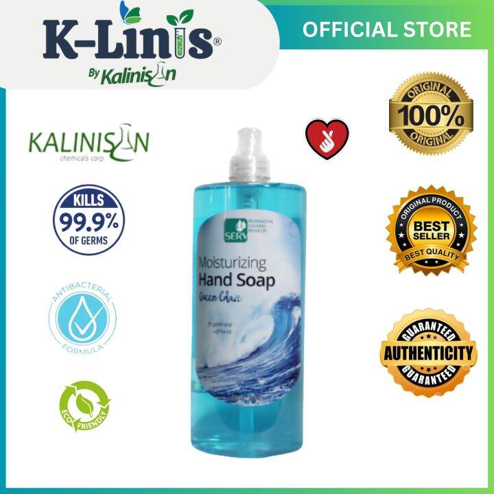 Serv Moisturizing Liquid Hand Soap 1 Liter Ocean Glaze Pump Bottle ...