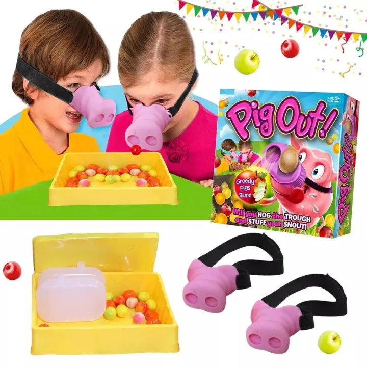 🏅Kids learning🏅Pig out Game เกมส์ครอบครัว เกมส์จมูกหมู | Lazada.co.th