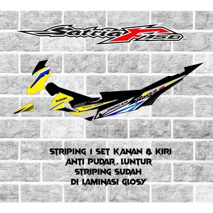 STRIPING STICKER VARIASI SUZUKI SATRIA FU FACELIFT TYPE S RAIDER ...