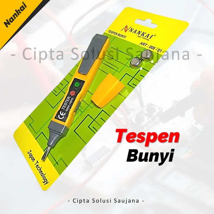 NANKAI TESPEN TES PEN TEST PEN ARUS LISTRIK SENSOR BUNYI SUARA LAMPU ...