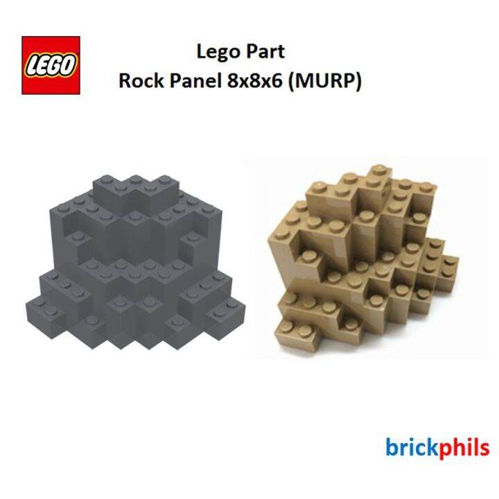 Lego Part 23996 - Rock Panel 8x8x6 (MURP) | Lazada PH