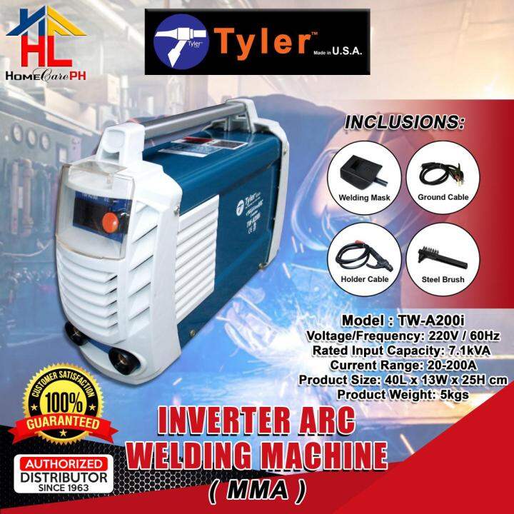 Tyler TW-A200i Inverter ARC Welding Machine MMA | Lazada PH