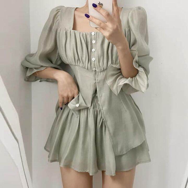 Terno Set Top And Pants For Women Ladies Coordinates Outfit Fashion ...