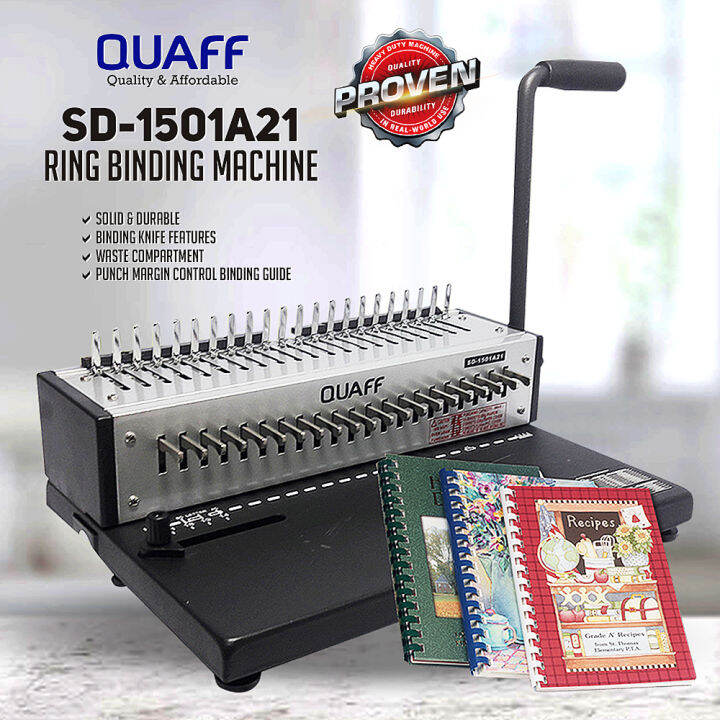【Digiprints PH】 QUAFF Ring Binding Machine SD-1501A21 A4 size | Lazada PH