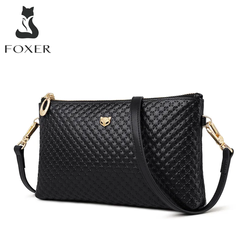 FOXER Small Crossbody Bags for Women, Genuine Leather Trendy Design ...