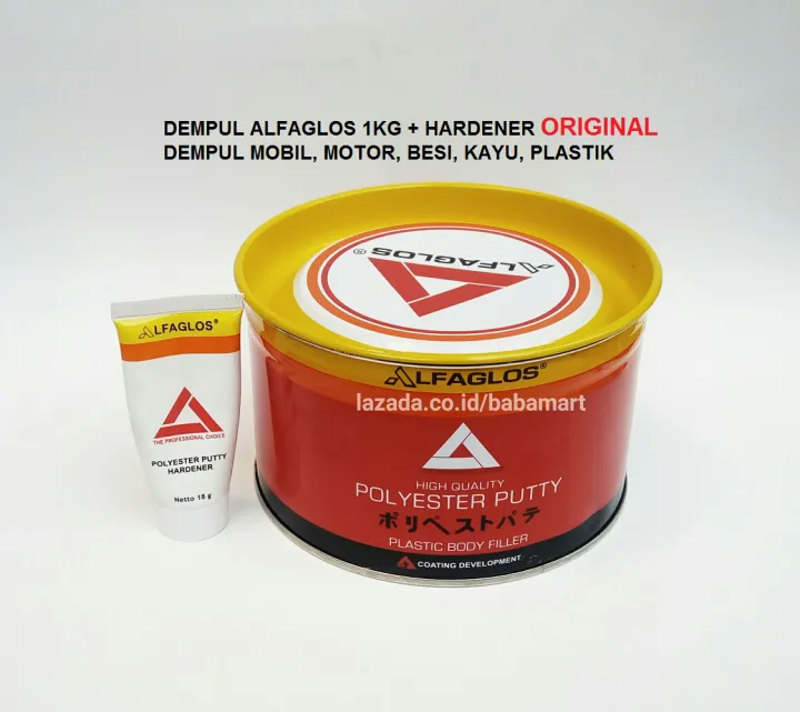 DEMPUL BESI MOTOR MOBIL KAYU ALFAGLOS 1KG.#DEMPUL BESI #DEMPUL MOTOR # ...