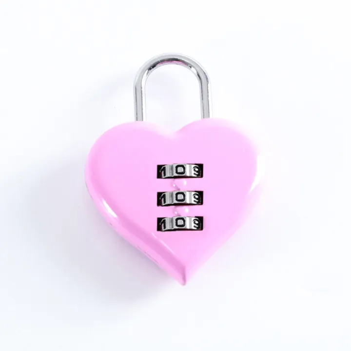 Metal Coded Lock Heart Baggage Protector Cute Handbag Password Mini ... Metal Coded Lock Heart Baggage Protector Cute Handbag Password Mini ...