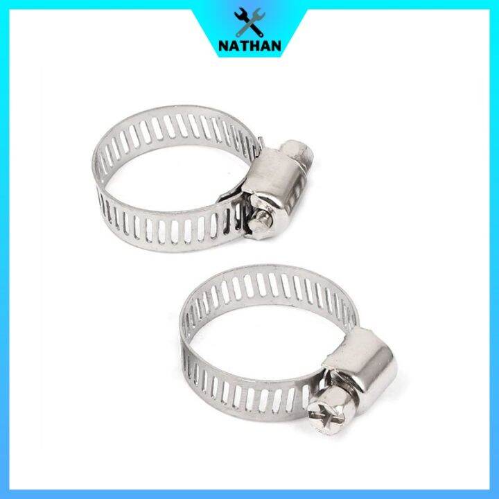 Metal Hose Clamp Stainless Steel Throat Hoop Water Pipe Tube Clip ...