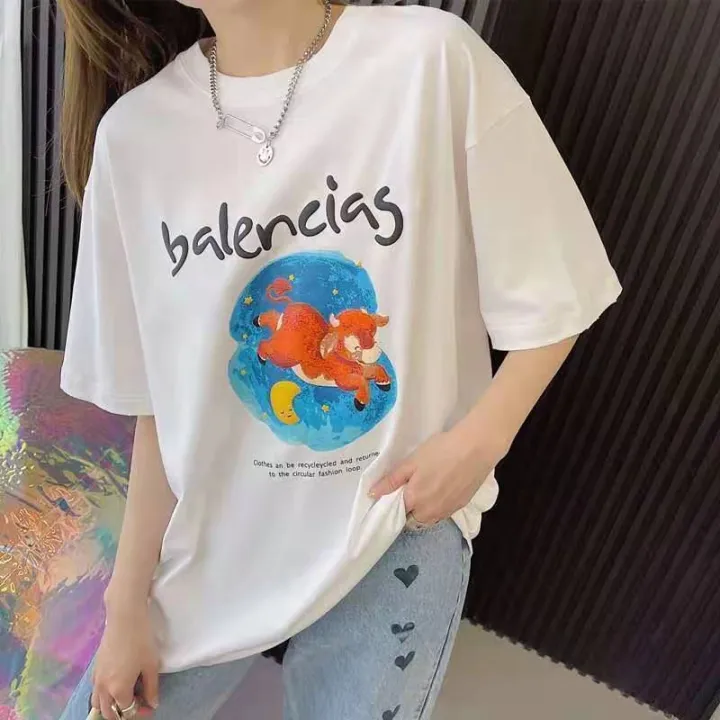 ใข้ I่ง New Little Red Bull พิมพ์ลายหลวมและอเนกประสงค์ผู้ชายและผู้หญิง ...