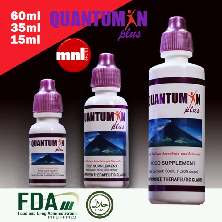 【new】 Quantumin Plus (60ml, 35ml, 15ml) Mineral Drops 100 Authentic | Lazada PH