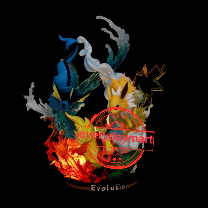 POKÉMON🔥EEVEE EVOLUTION ILLUMINATED🔥ACTION FIGURE TOYS STATUES💥宝可梦伊布进化链 ...